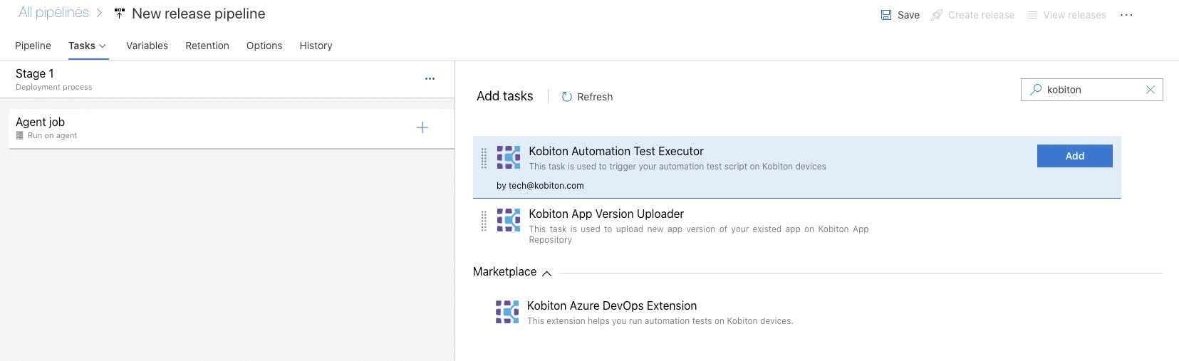Kobiton Azure Devops Services Integration Kobiton