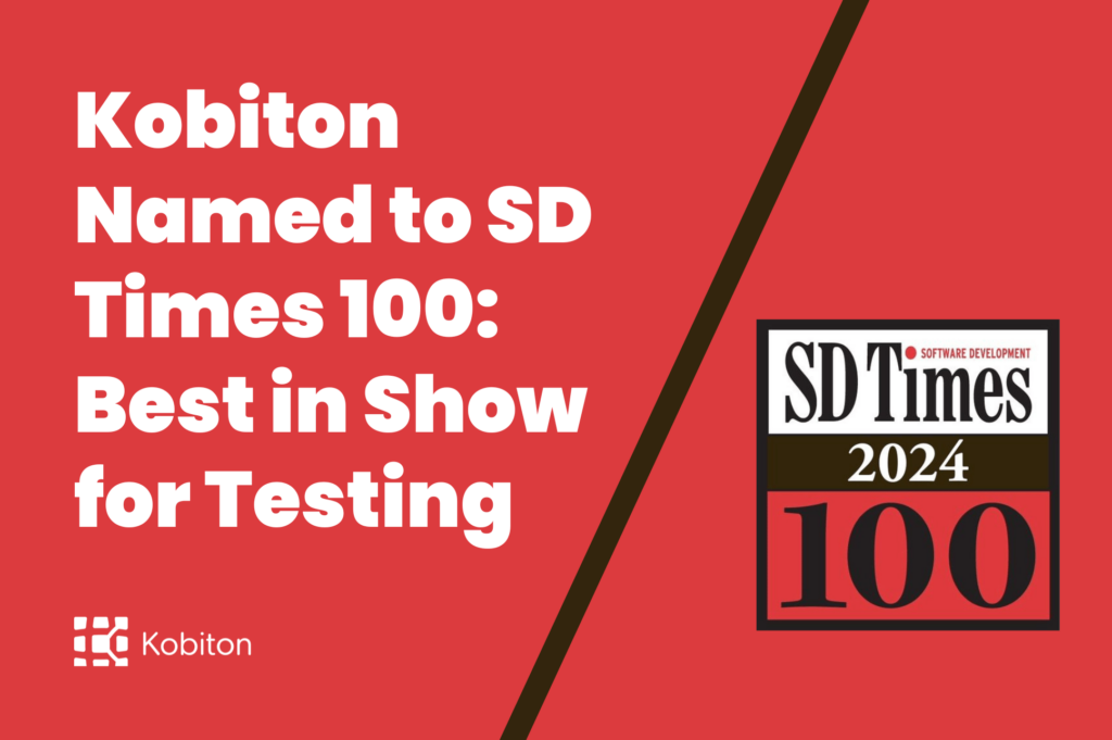 Kobiton Named to SD Times 100: Best in Show for Testing